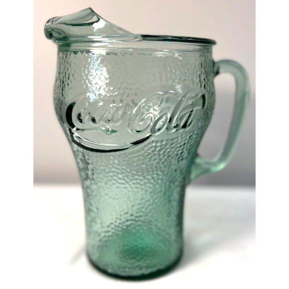 Coca Cola | Dining | Vintage Cocacola Glass Pitcher With Embossed Logo ...